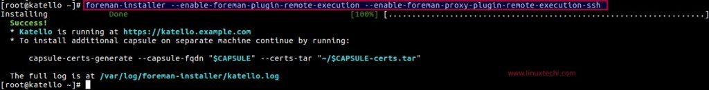 Remote Execution Plugin Foreman Installer