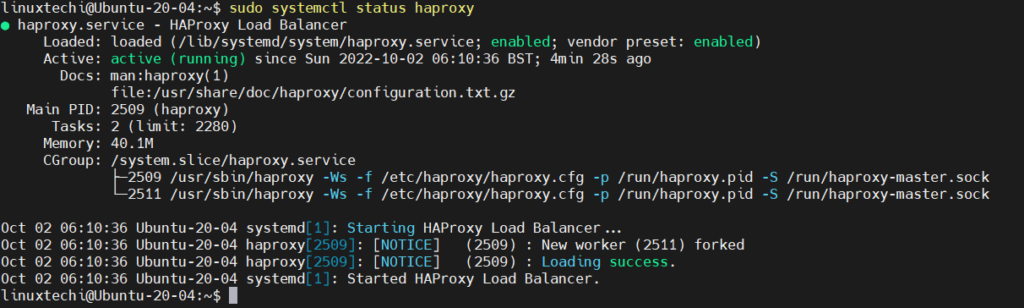 How To Install Haproxy On Ubuntu 20 04 Lts Focal Fossa
