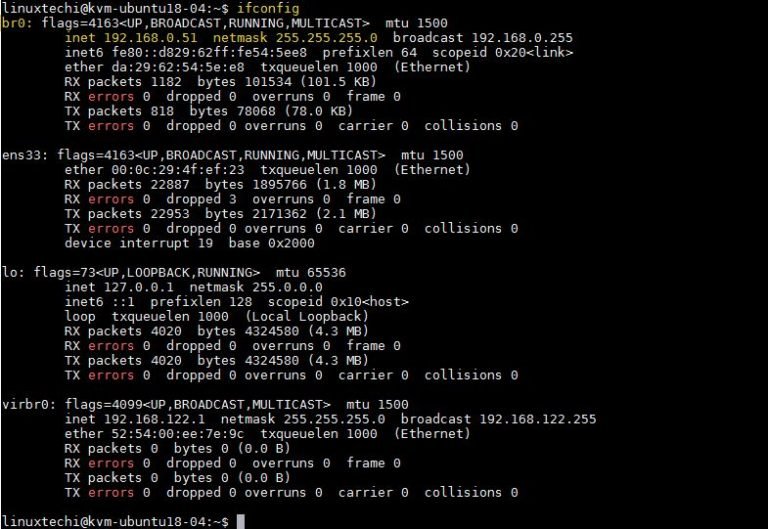 How To Install And Configure Kvm On Ubuntu 18 04 Lts Server