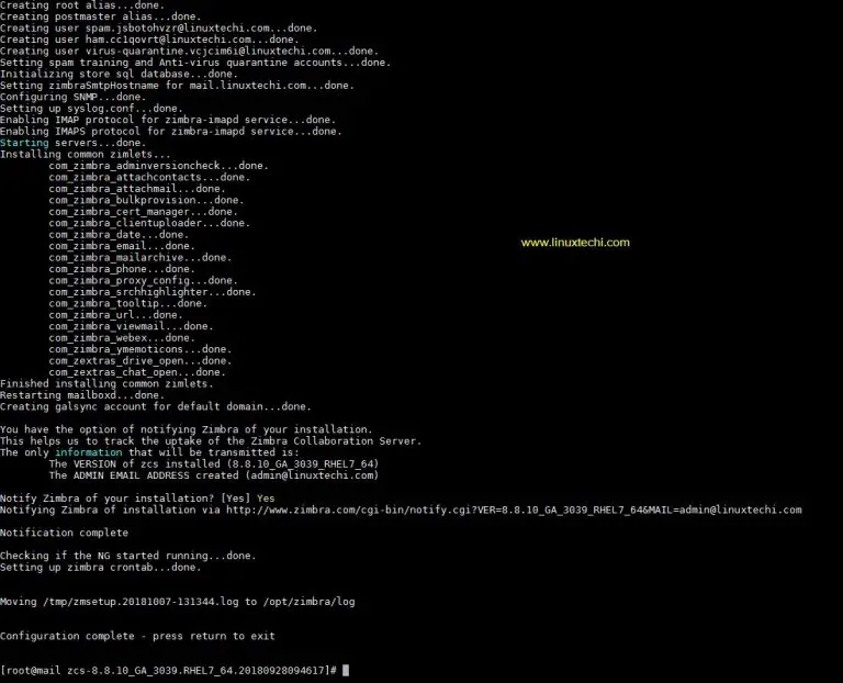 How to Install Open Source Zimbra Mail Server (ZCS 8.8.10) on CentOS 7 How to Install Open Source Zimbra Mail Server (ZCS 8.8.10) on CentOS 7