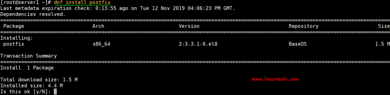 How To Install And Configure Postfix Mail Server On Centos 8