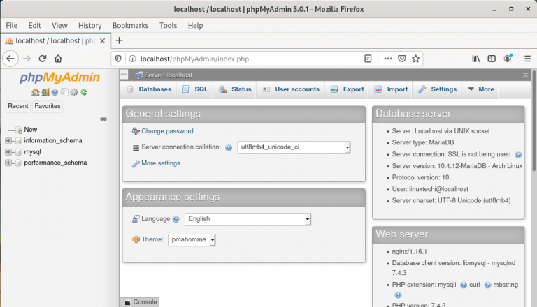 How To Install Lemp Stack On Arch Linux